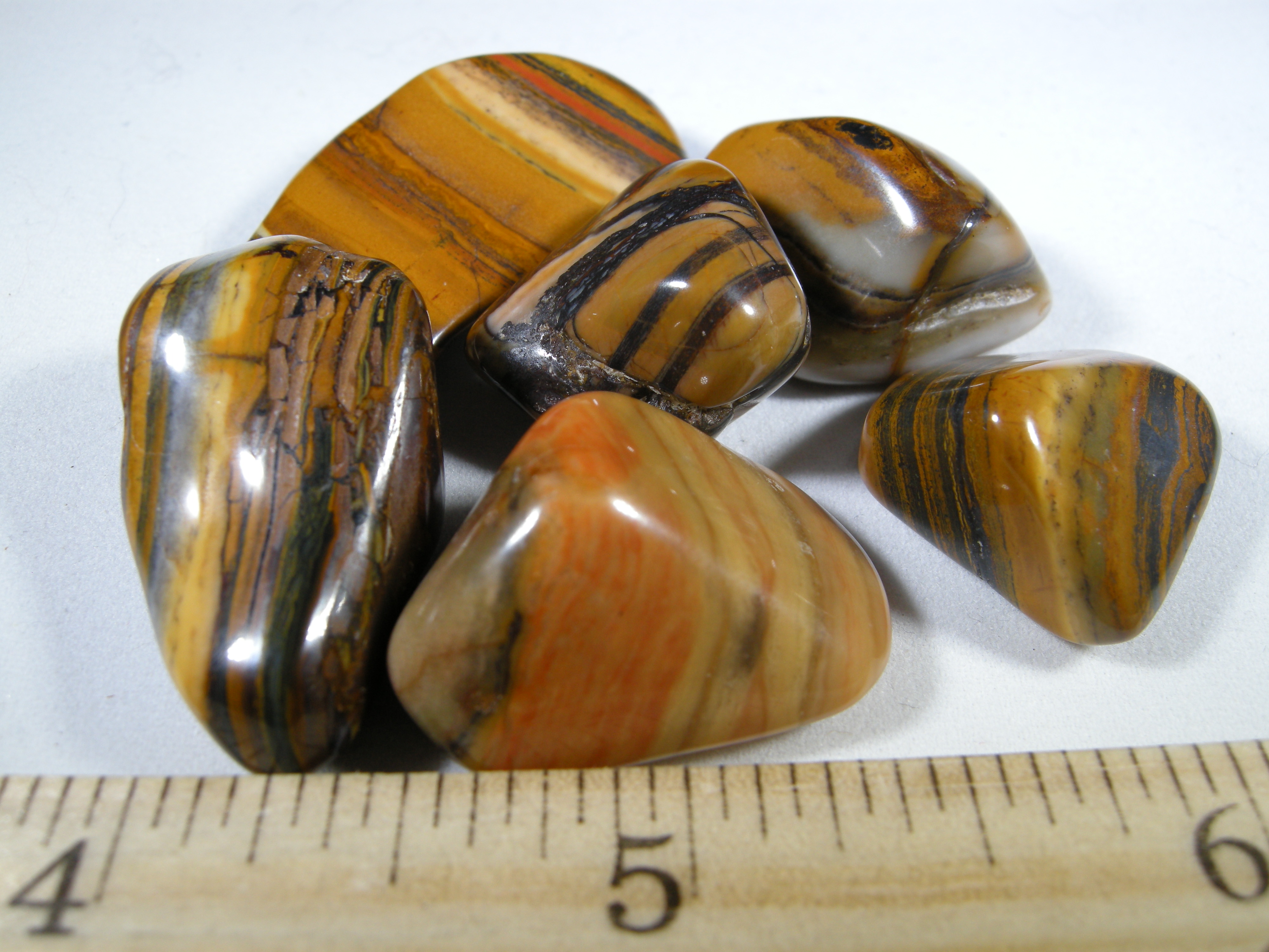 Jasper, Banded (Earth Tones) Tumbled **** - Heaven & Nature Store