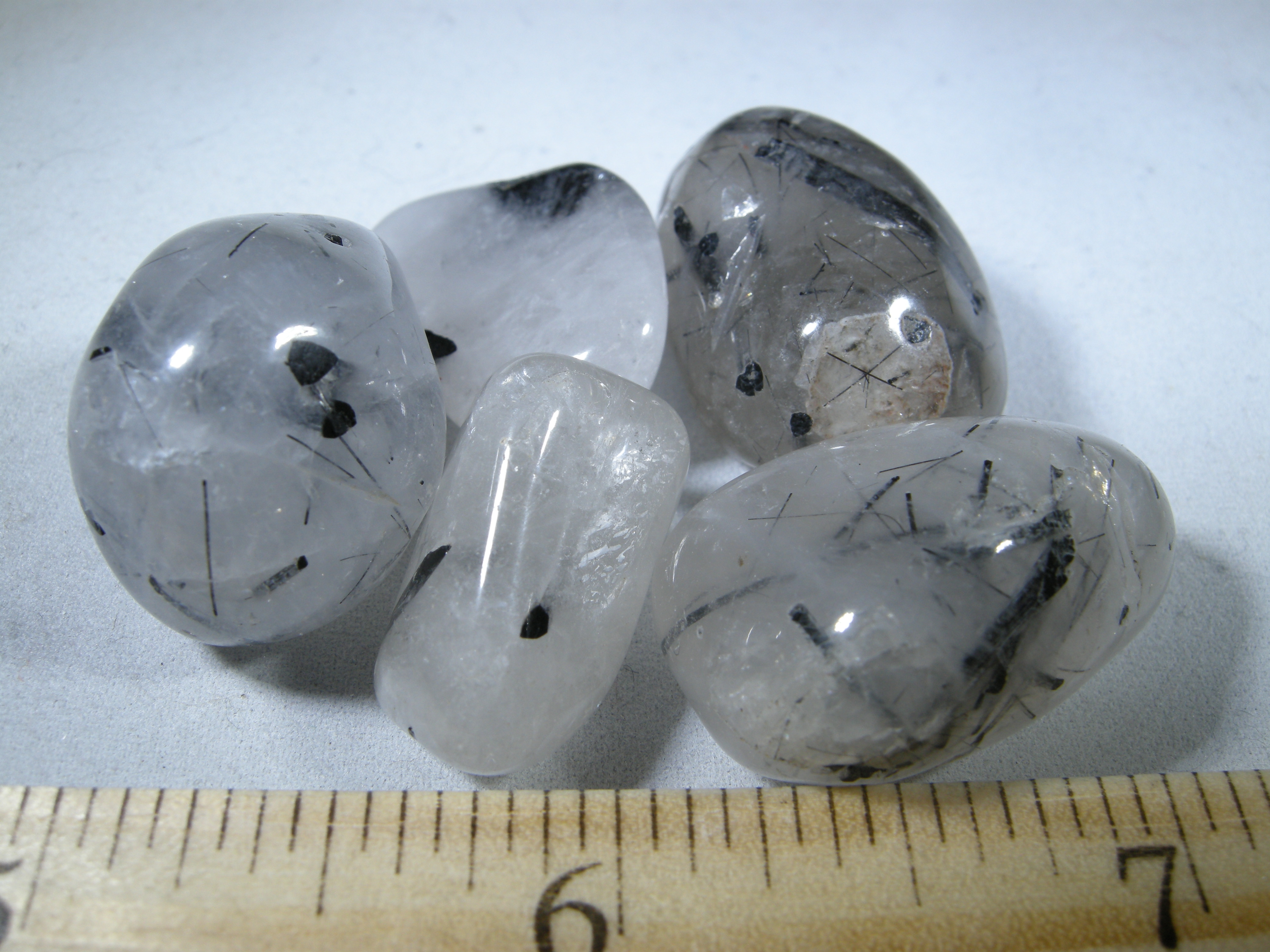 Tourmalinated (Tourmalined) Quartz, Tumbled - Heaven & Nature Store