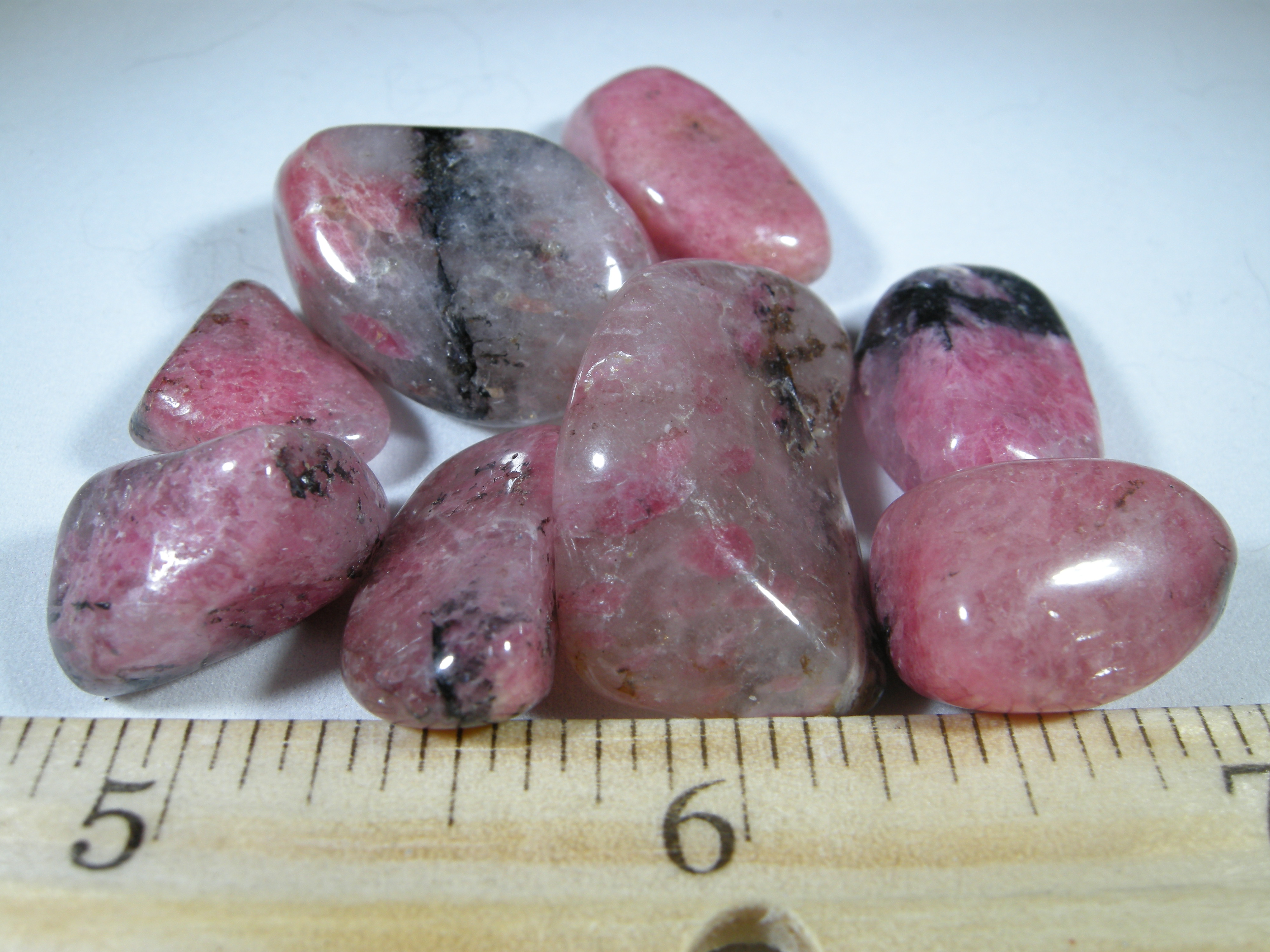 Rhodonite in Quartz A+ Grade, Tumbled - Heaven & Nature Store