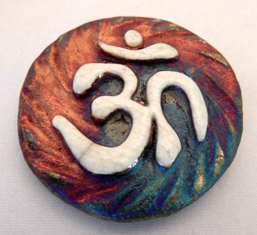 Sun, Raku Pottery Medallion - Heaven & Nature Store
