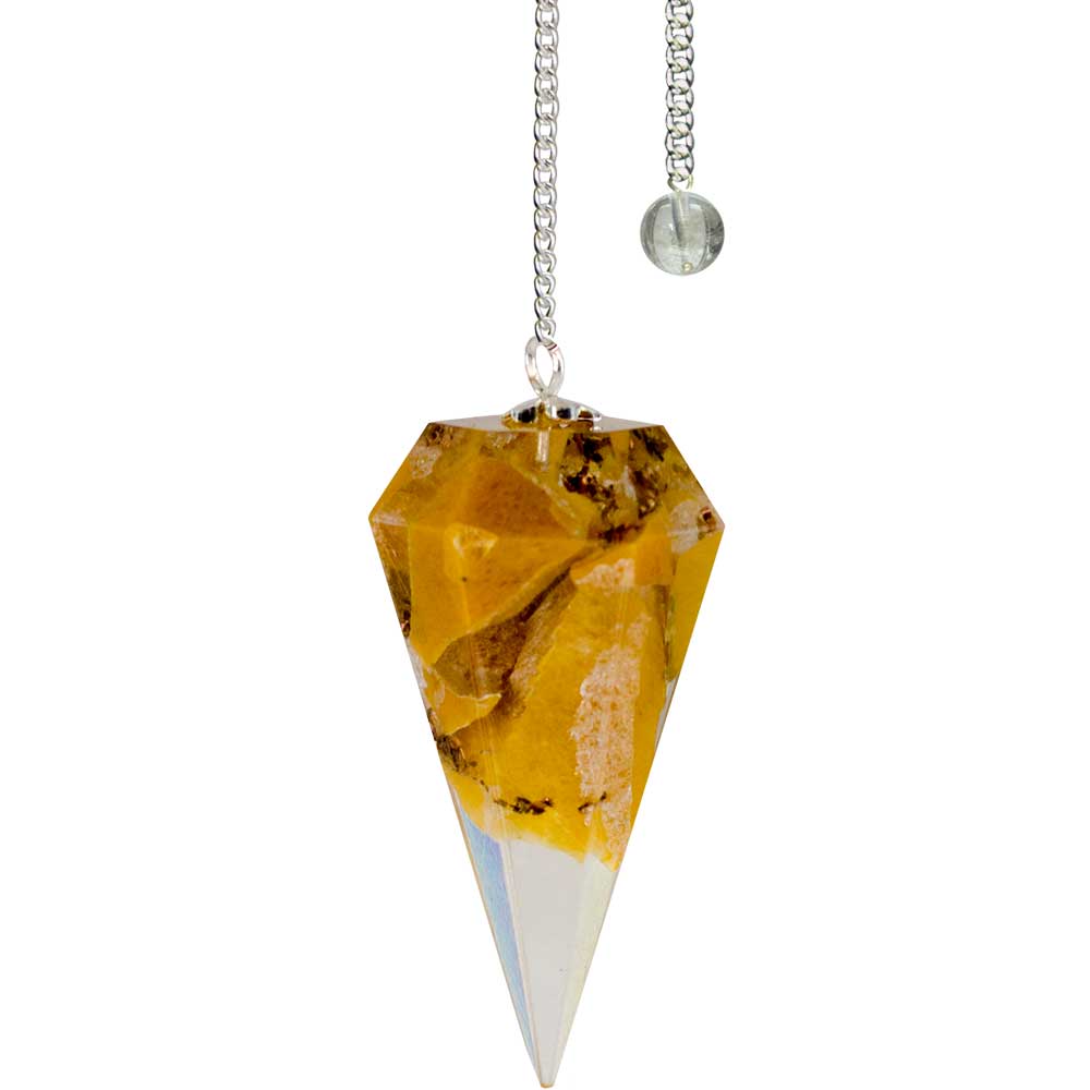 Orgonite Pendulum Yellow Aventurine - Solar Plexus Chakra - Heaven ...