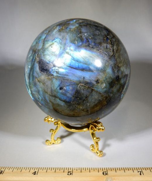 Labradorite Oval Ring in Sterling Silver - Heaven & Nature Store