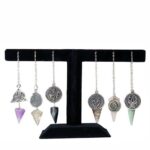 Crescent Moons Rose Quartz Pendulum - Heaven & Nature Store